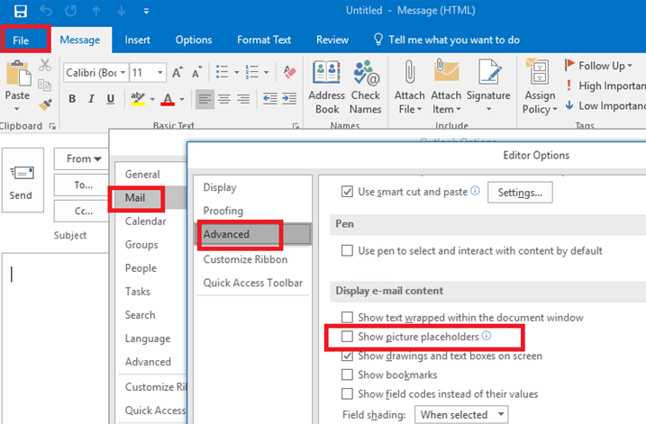 Outlook No Muestra Im genes En El Correo Electr nico Reparar Info
